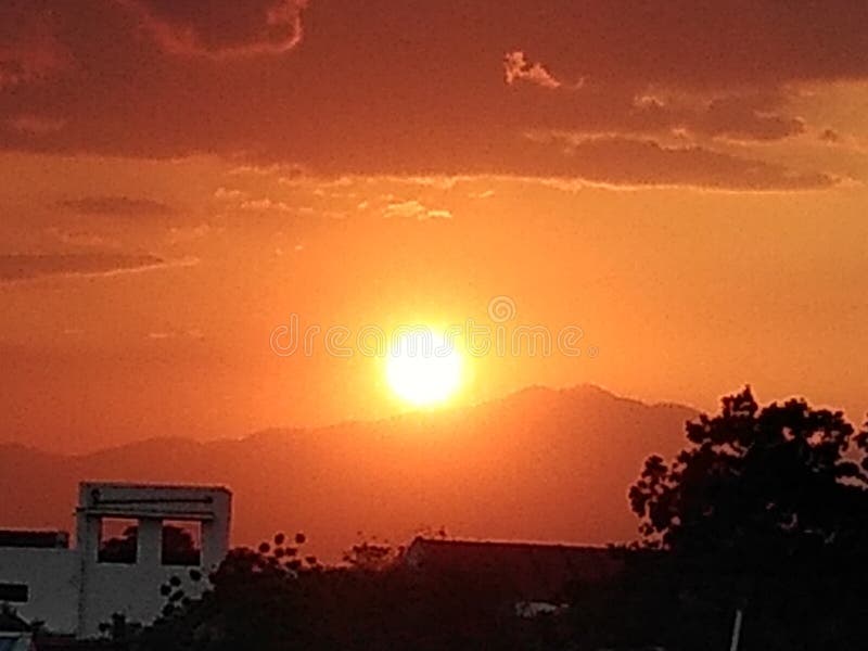 The evening Sun stock photo. Image of sunset, evening - 179278642