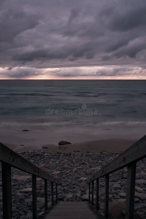 Nice Evening Sunset Form Hirtshals Denmark Stock Photos - Free ...