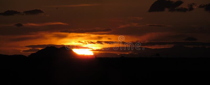 Evening sunset panarama stock photo. Image of inspirational - 22686856