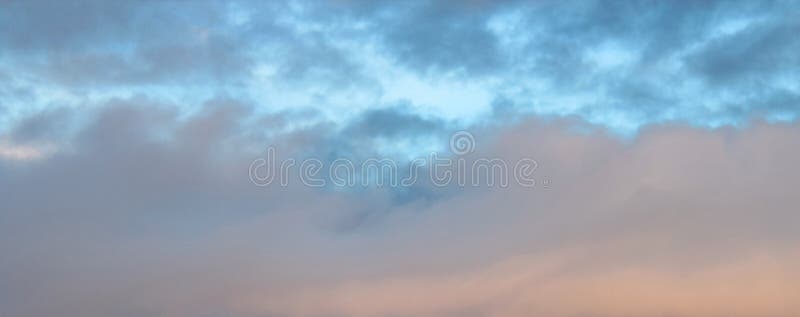 Evening Sunset Sky, Wide View, Bright Colors Stock Image - Image of ...