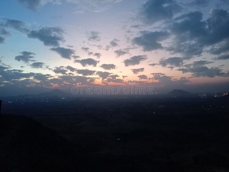 Evening Sunset Time at Pune Its Very Beautiful Nature Stock Photo ...