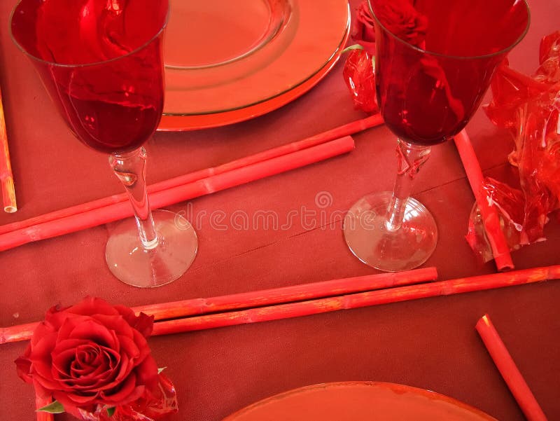 Evening Table (table and Place Settings) Stock Photo - Image of setting ...