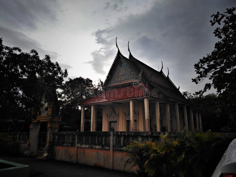 Evening temple stock image. Image of evening, dimensions - 163632555