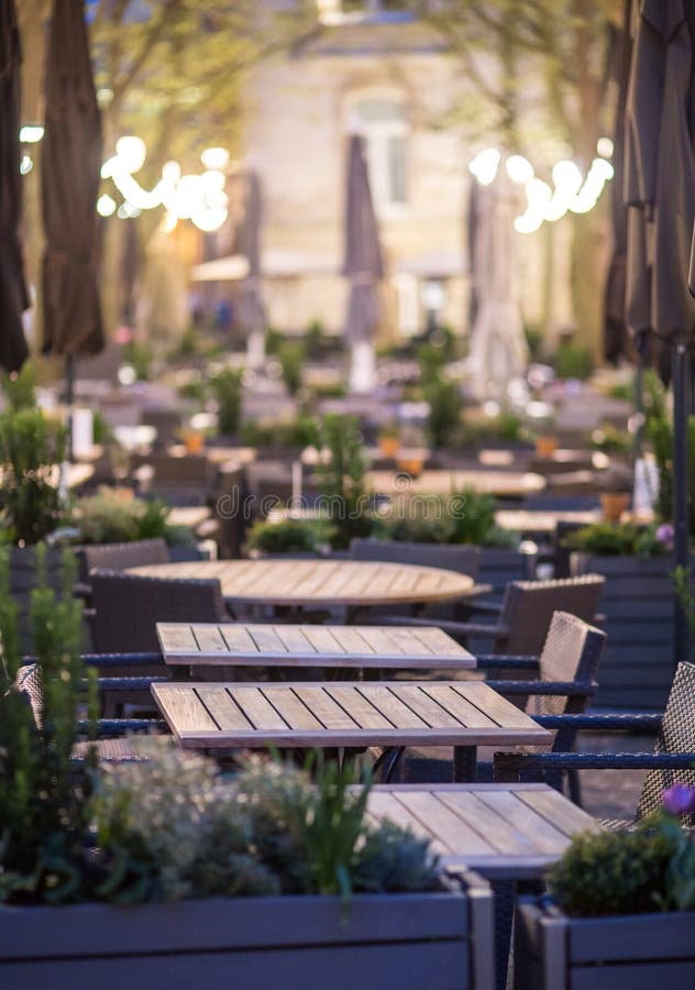 Evening terrace stock photo. Image of restaurant, relaxation - 55143966