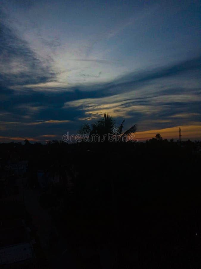 Evening sky stock photo. Image of evening, rise, moring - 196242234