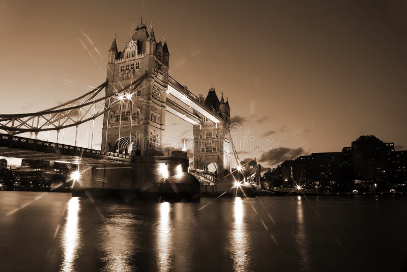 Evening Tower Bridge, London, UK Stock Image - Image of tower, dusk ...