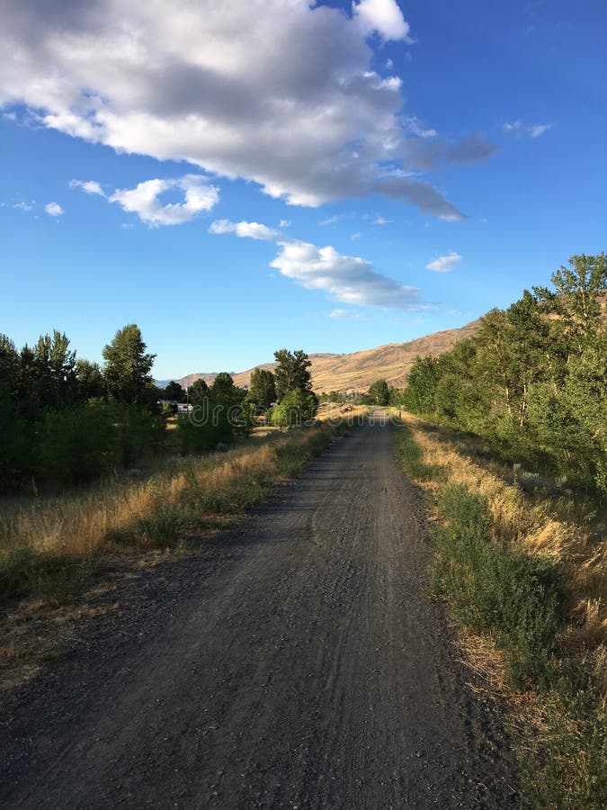 Evening trail walk stock photo. Image of beautiful, exploring - 96706034