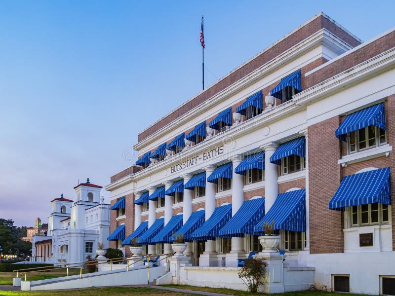 Evening View of the Buckstaff Bathhouse Editorial Photo - Image of ...