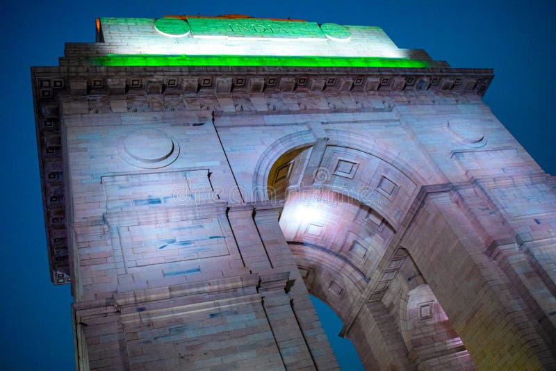 Evening View of India Gate in Delhi India, India Gate View with Tri ...