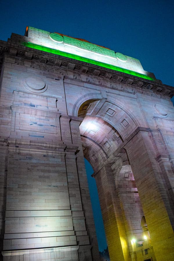 Evening View of India Gate in Delhi India, India Gate View with Tri ...