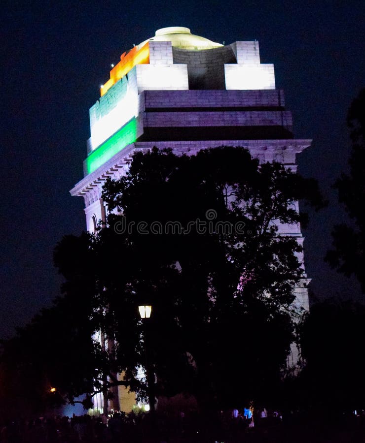 Evening View of India Gate in Delhi India, India Gate View with Tri ...