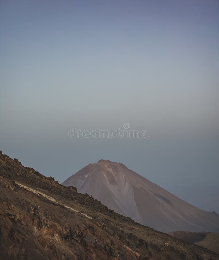 Evening View of Mount Small Ararat from the Slope of Mount Ararat Stock ...