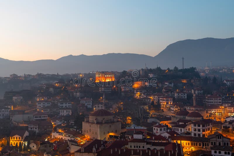 Evening View of Safranbolu, Karabuk, Turkey Stock Image - Image of city ...