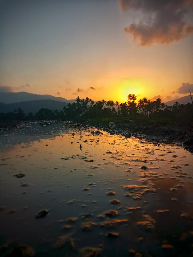 Sun light Lake View stock photo. Image of beautiful - 251699740