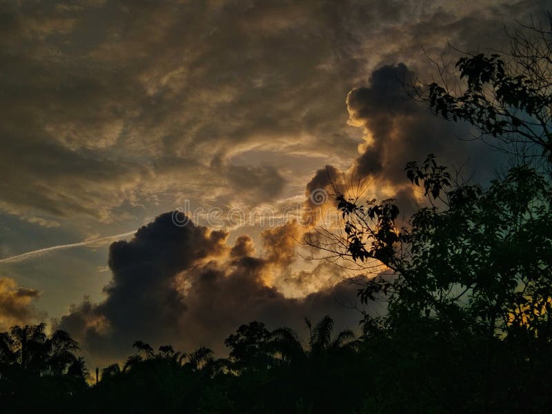 In the Evening Which is Very Beautiful in View Stock Image - Image of ...