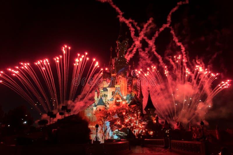 Eveningshow illuminations editorial photography. Image of amusement ...