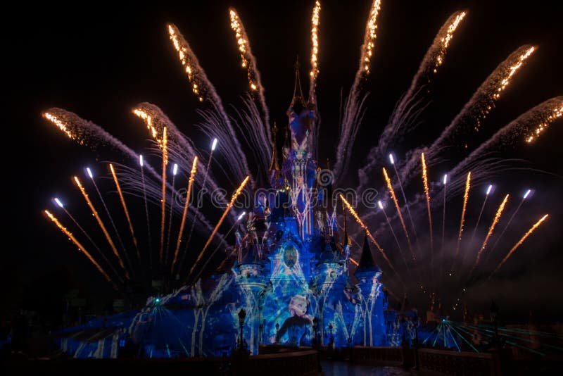 Eveningshow illuminations editorial photo. Image of illuminations ...