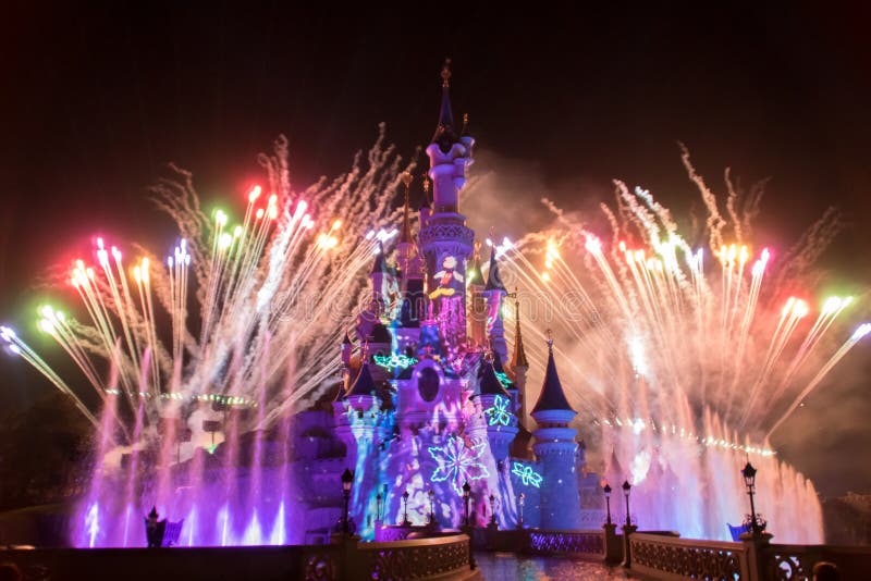 Eveningshow illuminations editorial stock photo. Image of europe ...