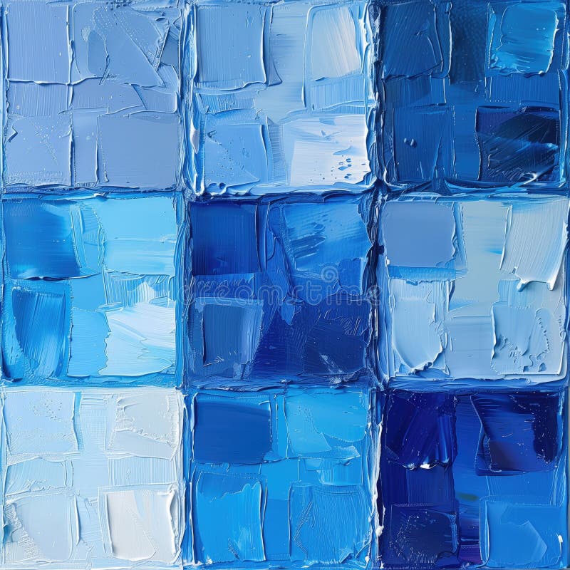 Evenly Distributed Pallet for Blue Color Stock Photo - Image of shades ...