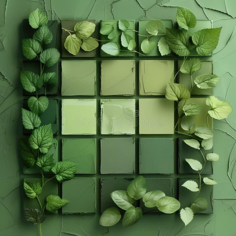 Evenly Distributed Pallet for Green Color Stock Photo - Image of ...