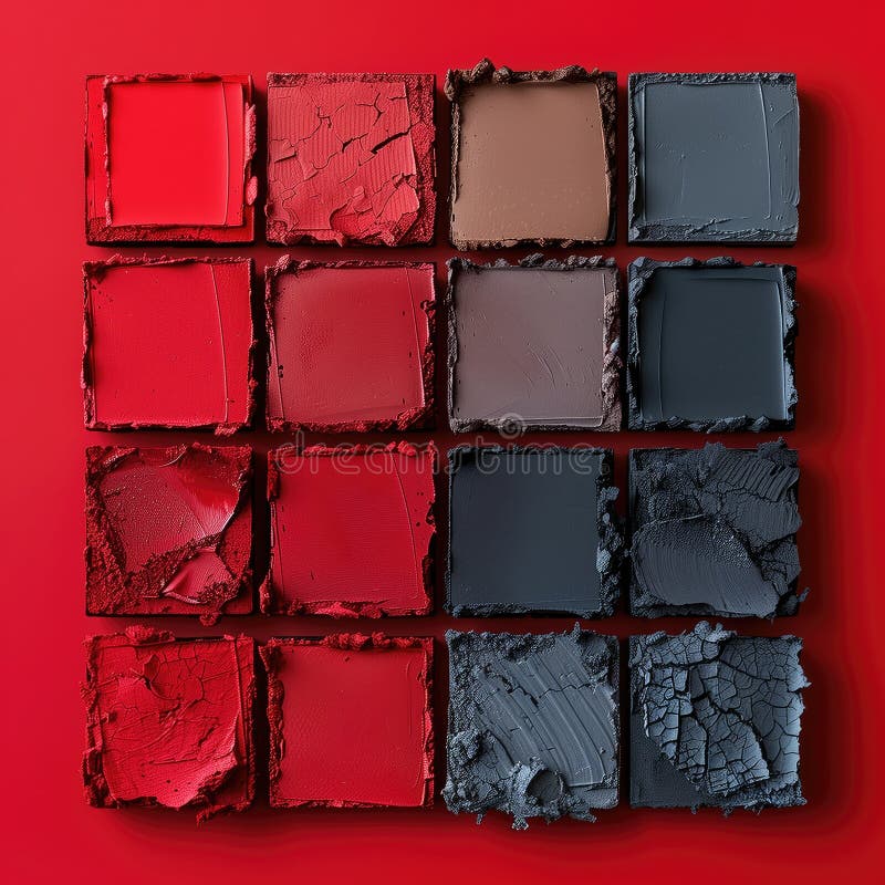 Evenly Distributed Pallet for Blue Color Stock Photo - Image of shades ...