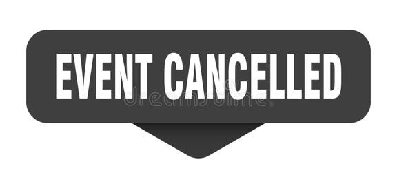 Event Cancelled Sticker. Event Cancelled Sign on Transparent Background ...