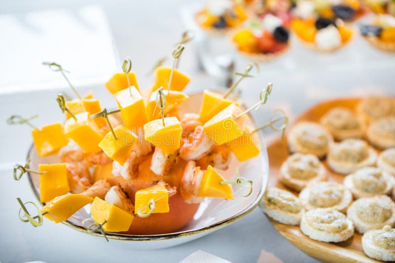 Event catering inside stock image. Image of fruit, appetizer - 175545117