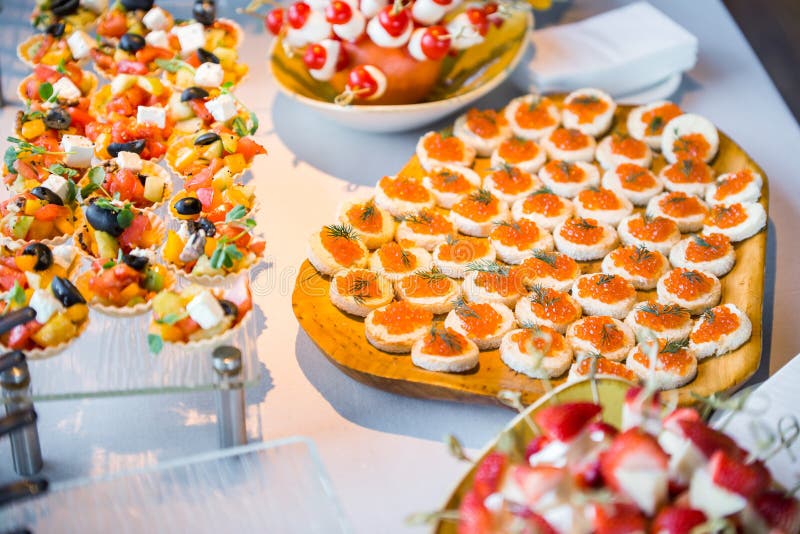 Event catering inside stock image. Image of fruit, appetizer - 175545117