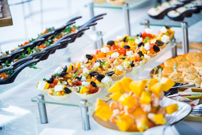 Event catering inside stock image. Image of fruit, appetizer - 175545117