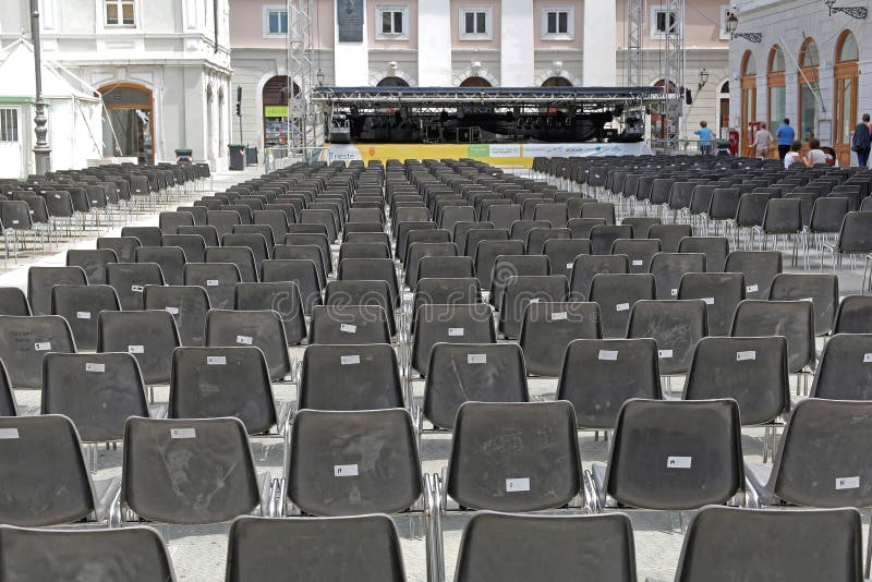Temporary Stage Area Park Show Festember Show Editorial Stock Photo ...