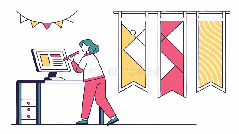 Event Decoration Setup, Creative Display, Vector Design Generative AI ...