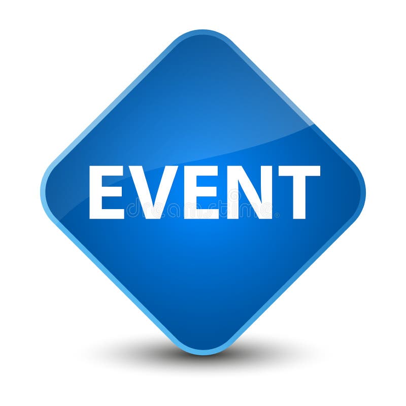 Event Elegant Blue Diamond Button Stock Illustration - Illustration of ...