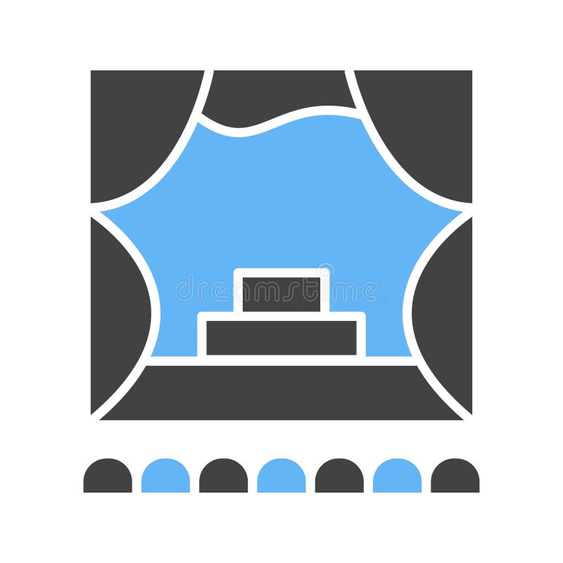 Event Hall Icon Image. stock vector. Illustration of hall - 290208751