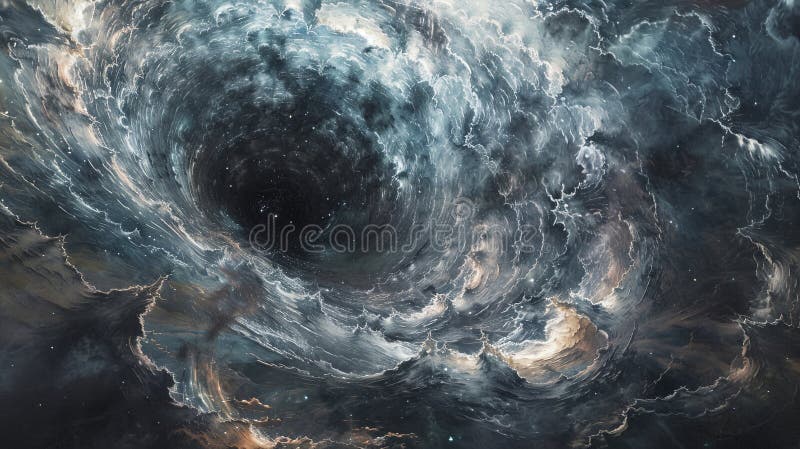 Event Horizon Eclipse: Celestial Phenomenon Stock Illustration ...