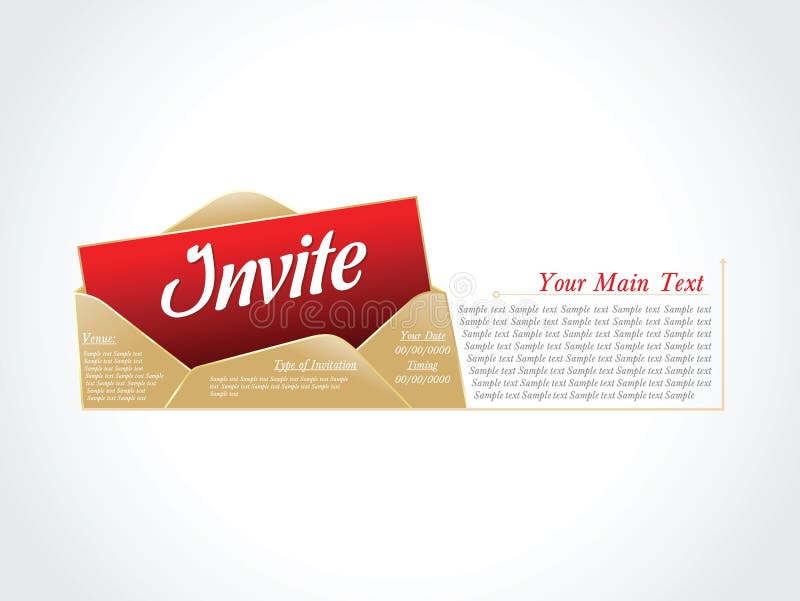 Event Invitation Card Vector Illustration Design Stock Vector ...