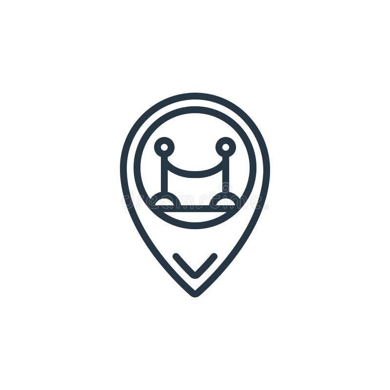Event Location Icon Vector from Event Management Concept. Thin Line ...