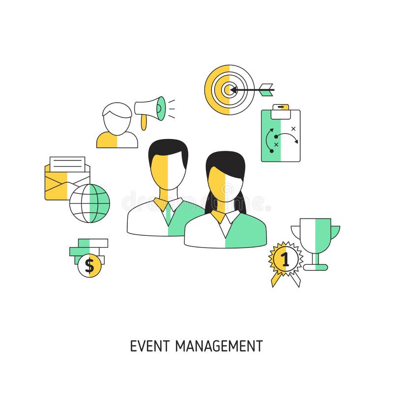 Event management concept stock vector. Illustration of management ...