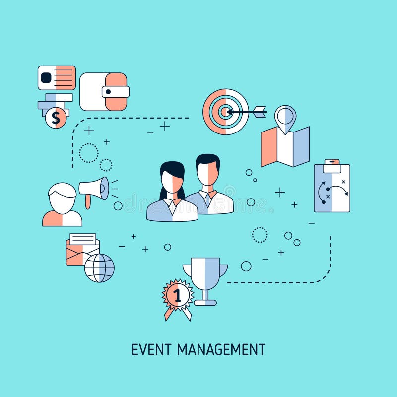 Event management concept stock vector. Illustration of location - 160446360 Event management concept stock vector. Illustration of location - 160446360