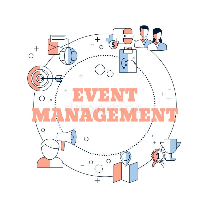Event management concept stock vector. Illustration of location - 160446360