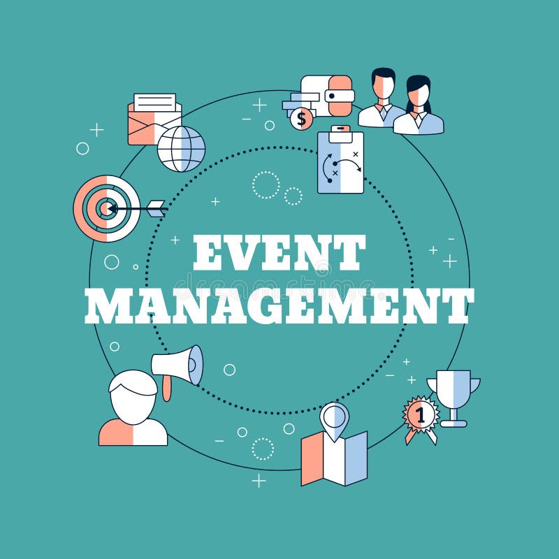 Event management concept stock vector. Illustration of communication ...