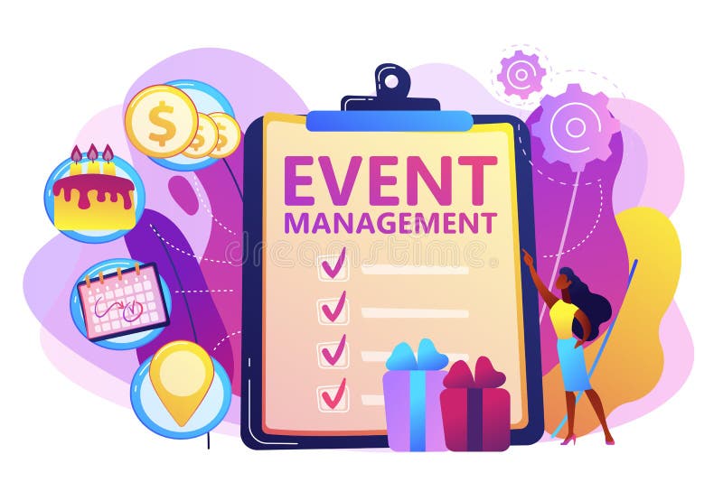 Event Management Concept Vector Illustration. Stock Vector ...