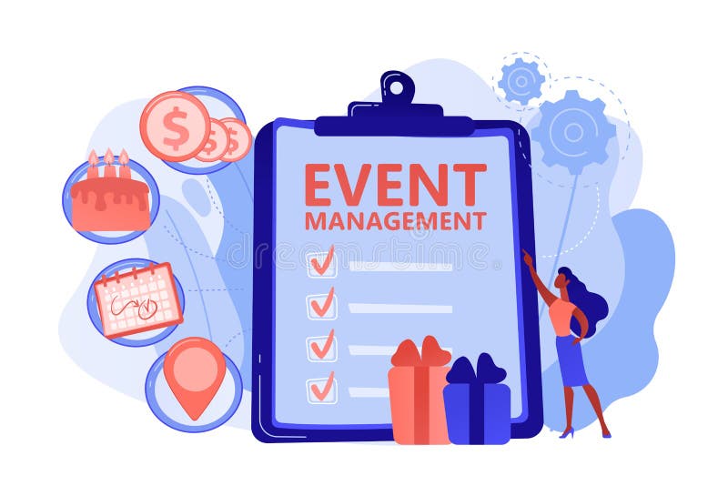 Event Management Concept Vector Illustration. Stock Vector ...