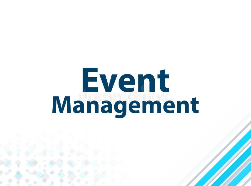 Event Management Modern Flat Design Blue Abstract Background Stock ...