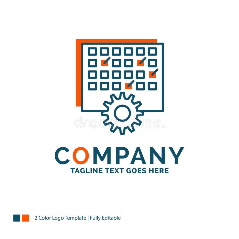 Event, Management, Processing, Schedule, Timing Logo Design. Blu Stock ...