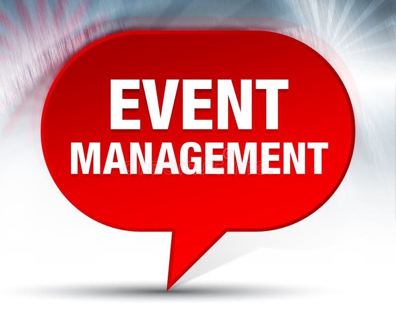 Event Management Red Bubble Background Stock Illustration ...