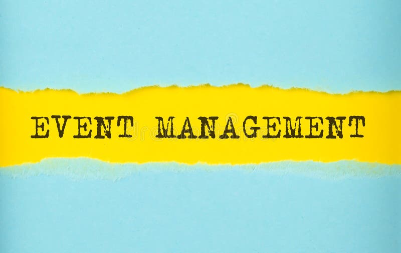 EVENT MANAGEMENT Text on the Paper Folder with Pen. Business Concept ...