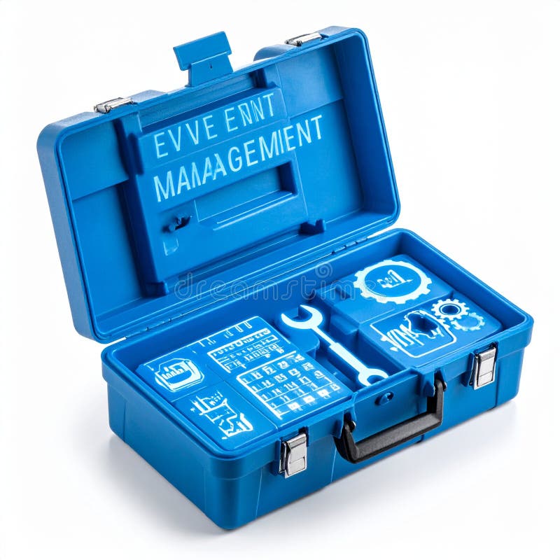 Event Management Toolkit for Planning and Strategy Stock Illustration - Illustration of system ...