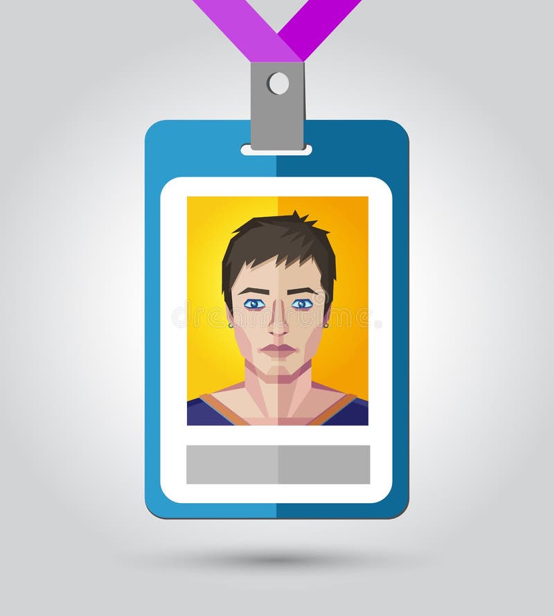 Event Name Badge Vector Illustration. Stock Vector - Illustration of ...