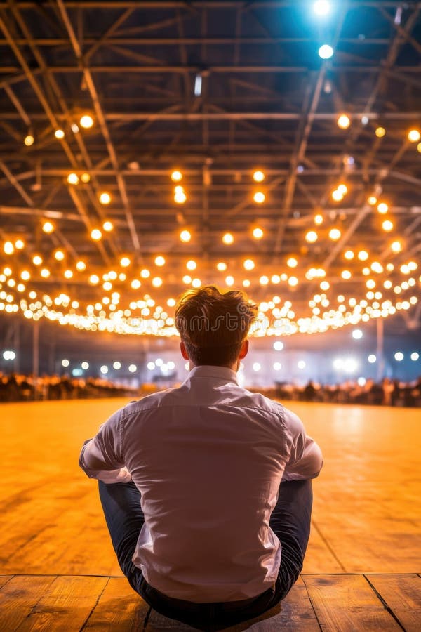 Event Organizer Coordinating with Team during Large Event Setup ...