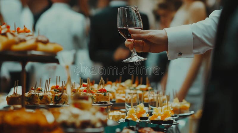 Event Planners Working Together on a Big Event, Set Against a Blurred ...